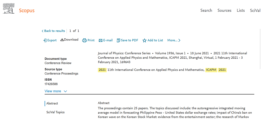 15th ICAPM-Applied Physics and Mathematics
